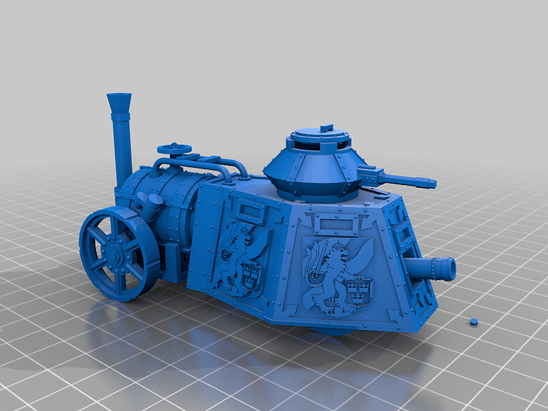 Steam punk tank - Free 3d model on creazilla.com