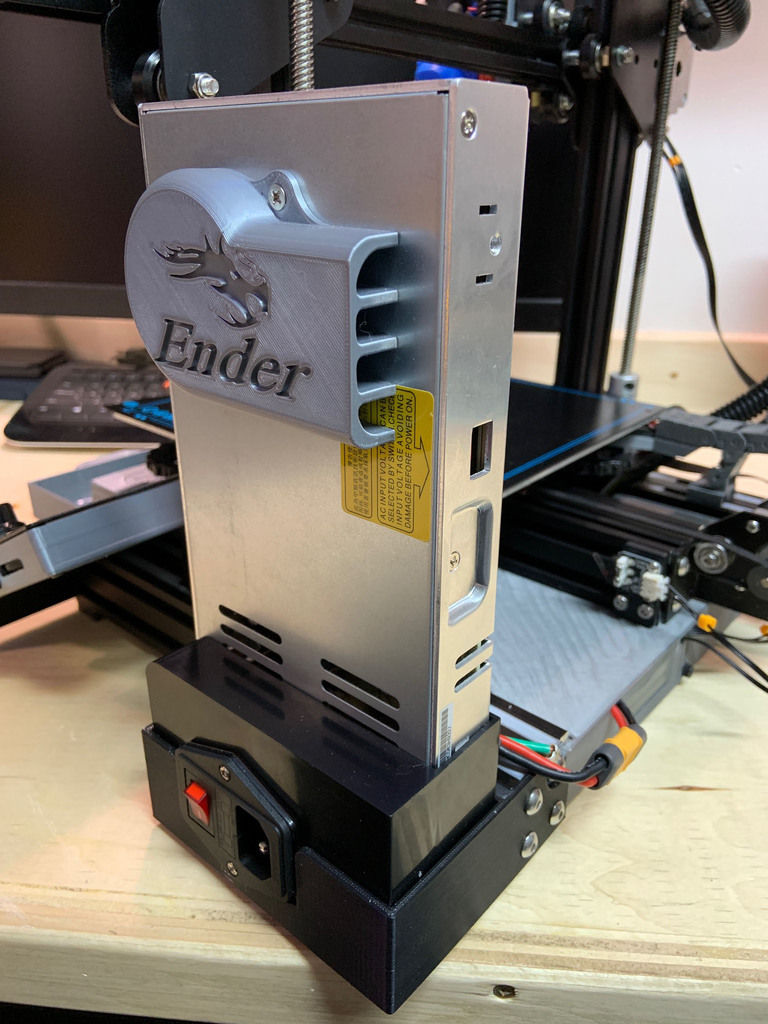 Ender 3 Pro Power Supply Relocate - Free 3d model on creazilla.com