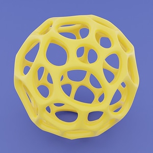 Parametric Bone Ball - Free 3d model on creazilla.com