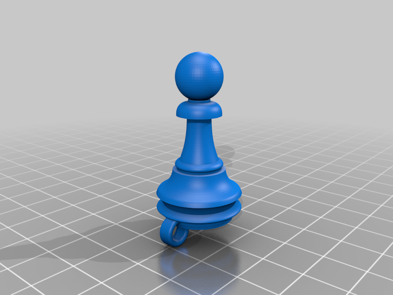 Pawn Keychain - Free 3d model on creazilla.com