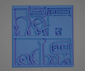 Man demanding STL meme - Free 3d model on creazilla.com