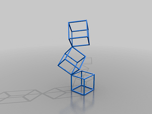 Balancing Cubes - Free 3d model on creazilla.com