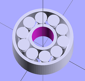 Print in Place Bearing - Fully Customizable (OpenSCAD) - Free 3d model ...