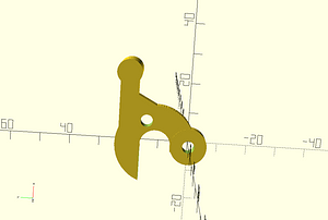 Quick release chain/gate latch -OpenScad CSV - Free 3d model on ...