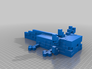 axolotl minecraft - Free 3d model on creazilla.com