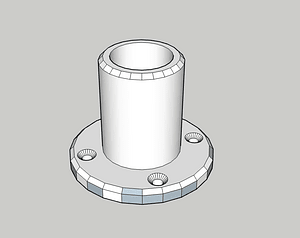 PVC Pipe Bracket for Speaker Stand - Free 3d model on creazilla.com