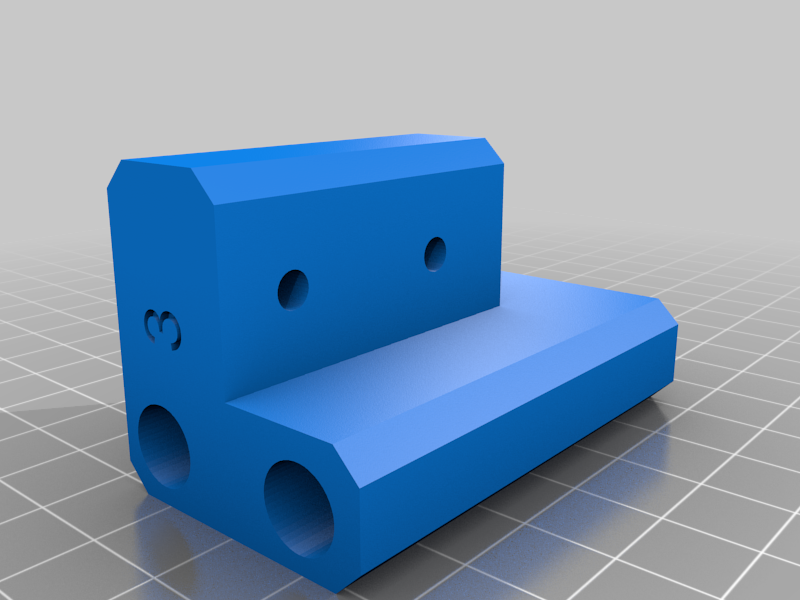 modded y axis lower drag chain mount for RatRig KillerBee cnc 3d model