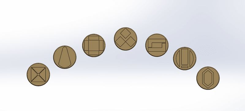 Battle Frontier Symbols - Free 3d model on creazilla.com