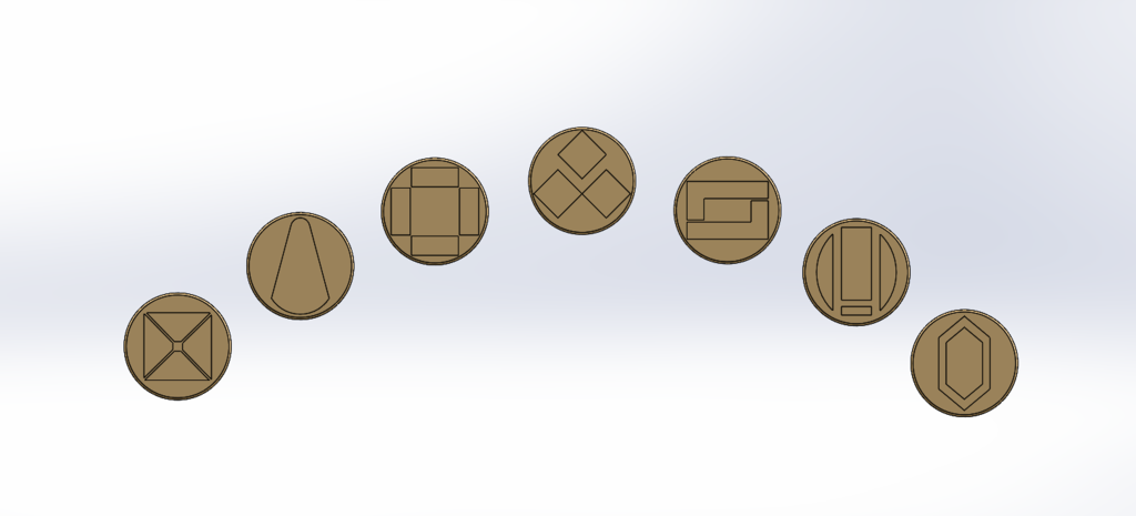 Battle Frontier Symbols - Free 3d model on creazilla.com