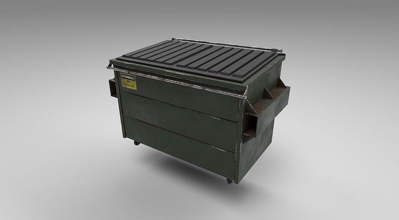Dumpster - Free 3d model on creazilla.com