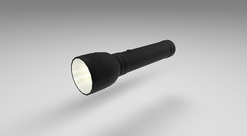 Flashlight - Free 3d model on creazilla.com
