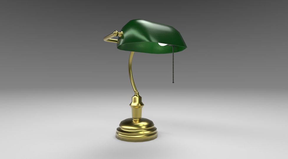 Banker's Lamp 3d model