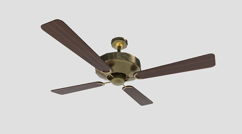 Ceiling Fan - Free 3d model on creazilla.com