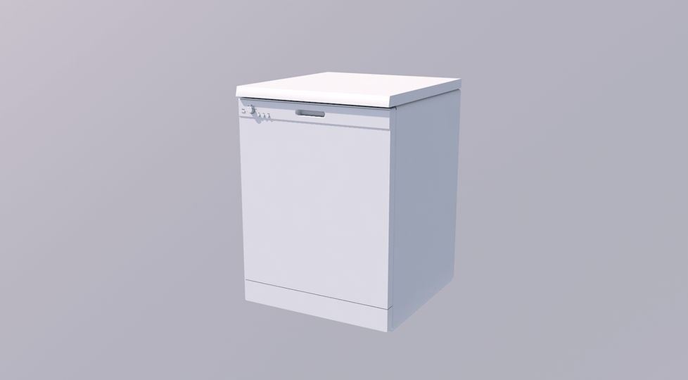 Dishwasher - Free 3d model on creazilla.com