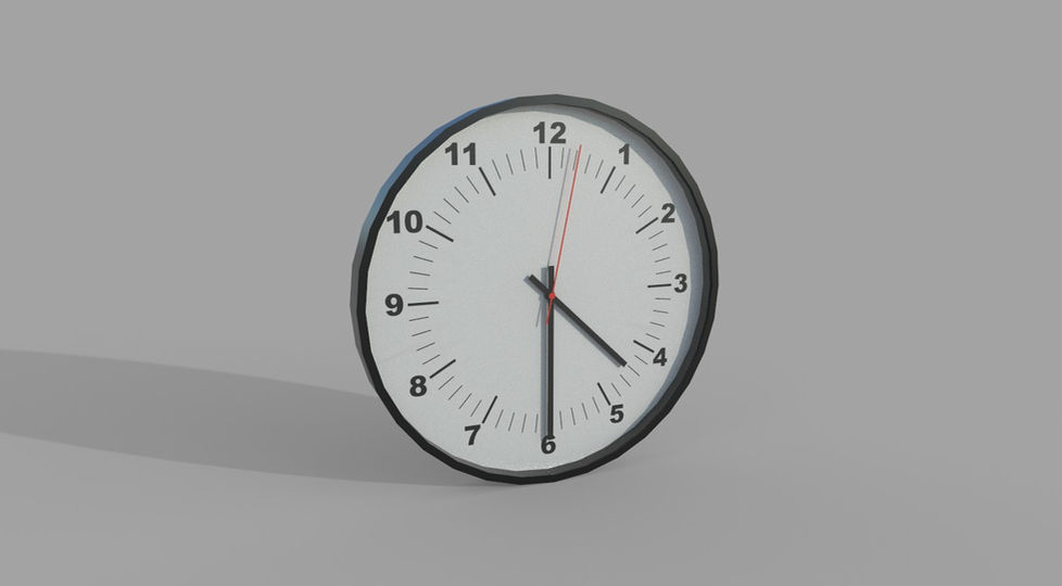 Wall Clock - Free 3d model on creazilla.com