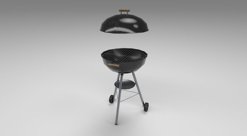 Charcoal Grill - Free 3d model on creazilla.com