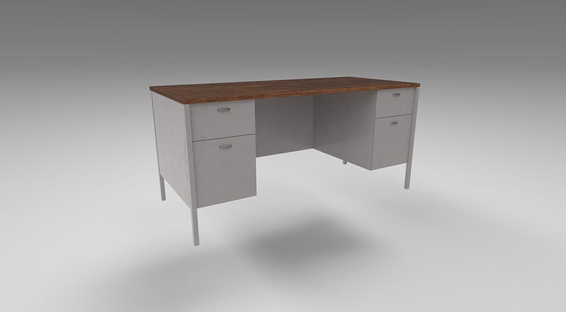 Desk - Free 3d model on creazilla.com