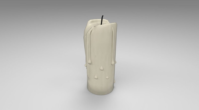 Candle - Free 3d model on creazilla.com