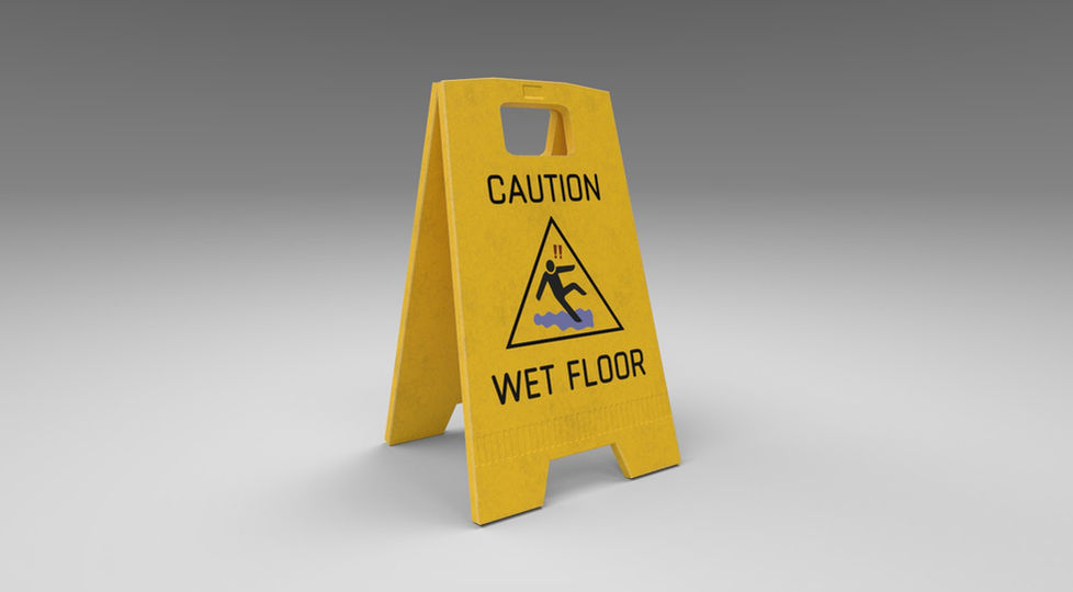 Caution Sign 3d model