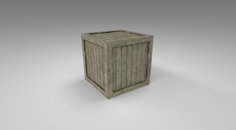 Wooden Crate - Free 3d model on creazilla.com