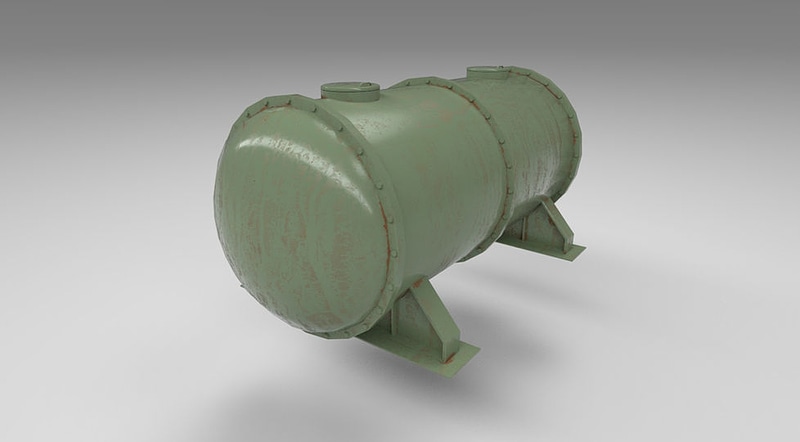 Gas Tank - Free 3d model on creazilla.com
