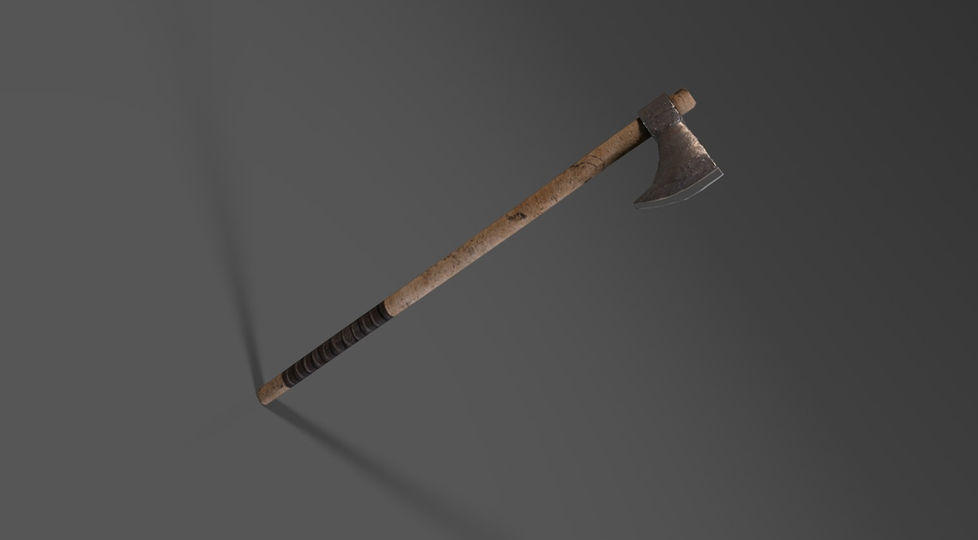 Two-Handed Axe - Free 3d model on creazilla.com
