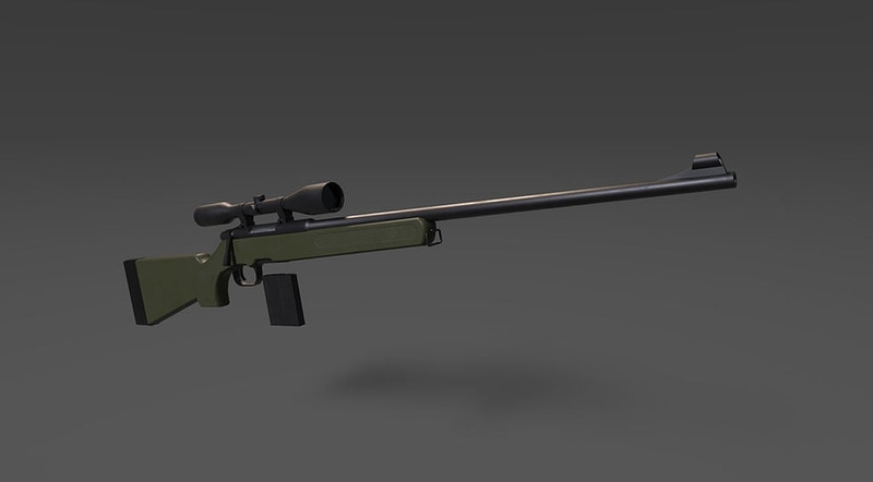 Sniper Rifle - Free 3d model on creazilla.com