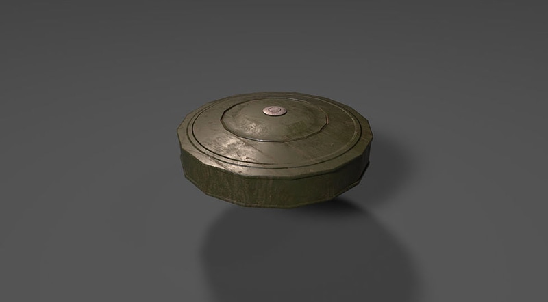Anti-Tank Mine - Free 3d model on creazilla.com