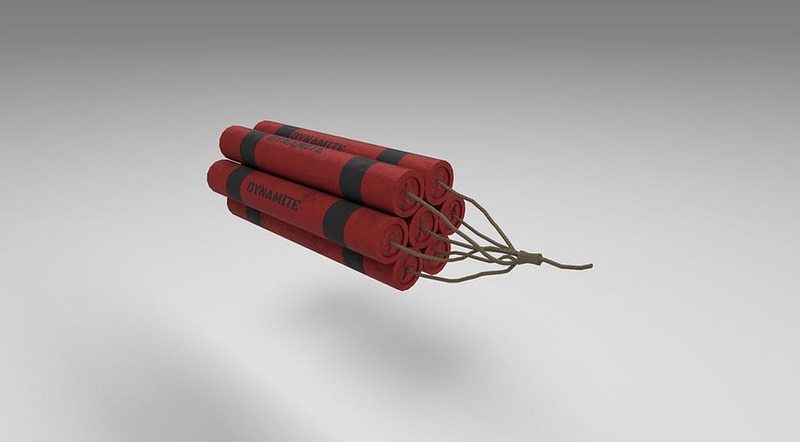 Dynamite - Free 3d model on creazilla.com
