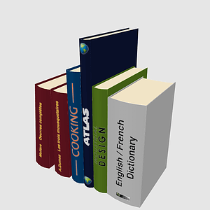 Books - Free 3d model on creazilla.com