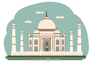 Taj Mahal vector. Free download. | Creazilla