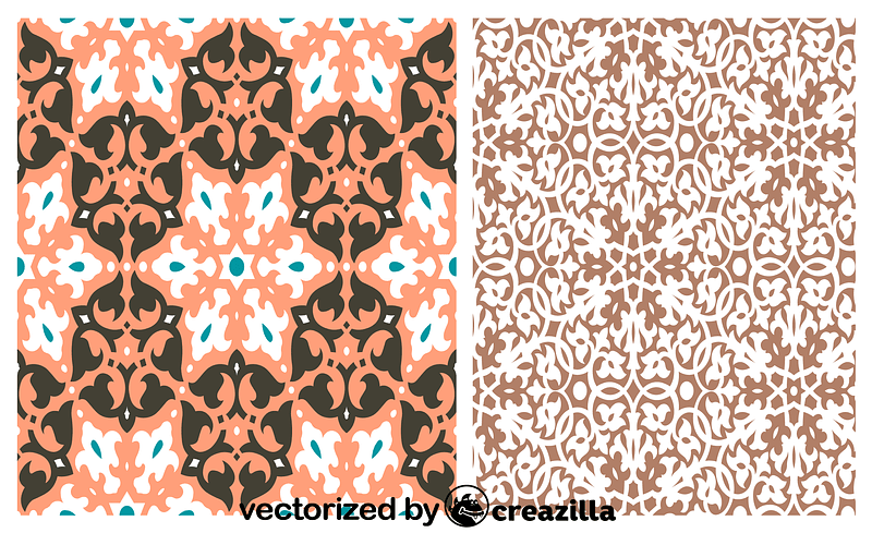 Marble mosaic covering the walls of the Mosque of Gismah in Cairo ...