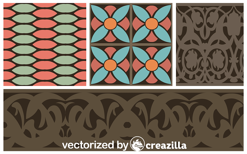 Arabesques Gama el-Seydeh Zeynab chemsah or openwork plaster window (14th century) - Free vector ...