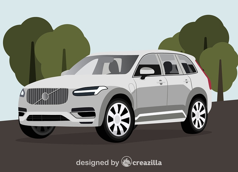 Volvo XC90 vector. Free download. | Creazilla
