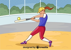 Softball - Free vector images on creazilla.com