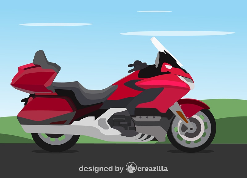 Honda Goldwing Motorcycle - Free vector images on creazilla.com