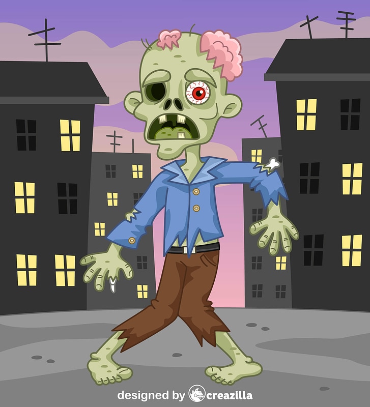 Zombie vector. Free download. | Creazilla