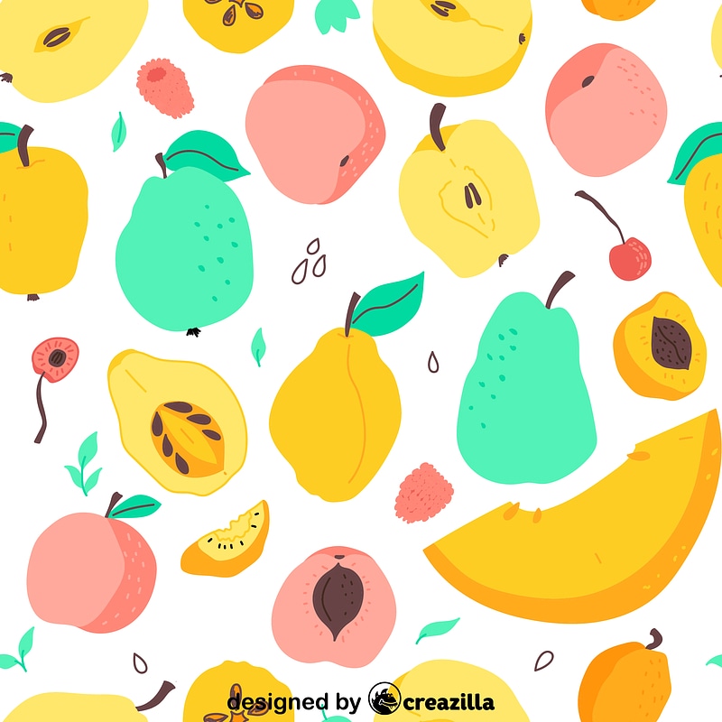 Fruit pattern - Free vector images on creazilla.com
