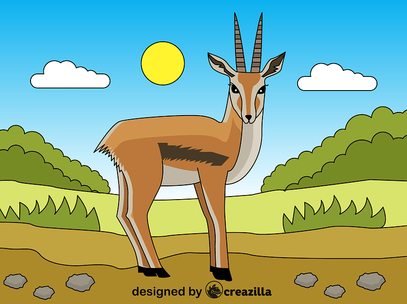 Gazelle - Free vector images on creazilla.com