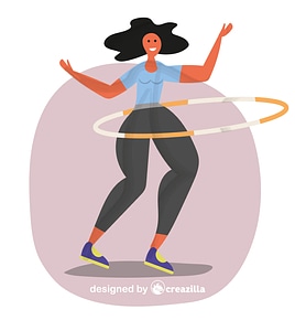 Hula hoop vector. Free download. | Creazilla