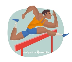 Track and field vector. Free download. | Creazilla