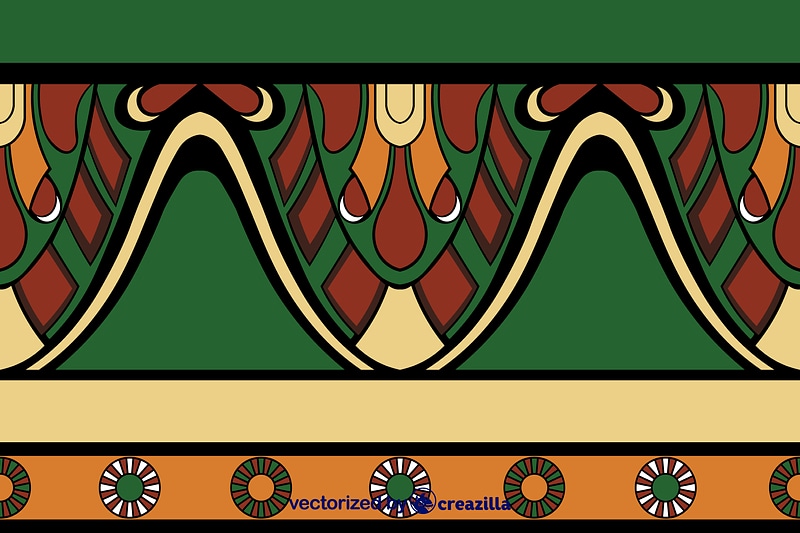 Assyrian pattern vector. Free download. | Creazilla