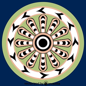 Assyrian pattern vector. Free download. | Creazilla