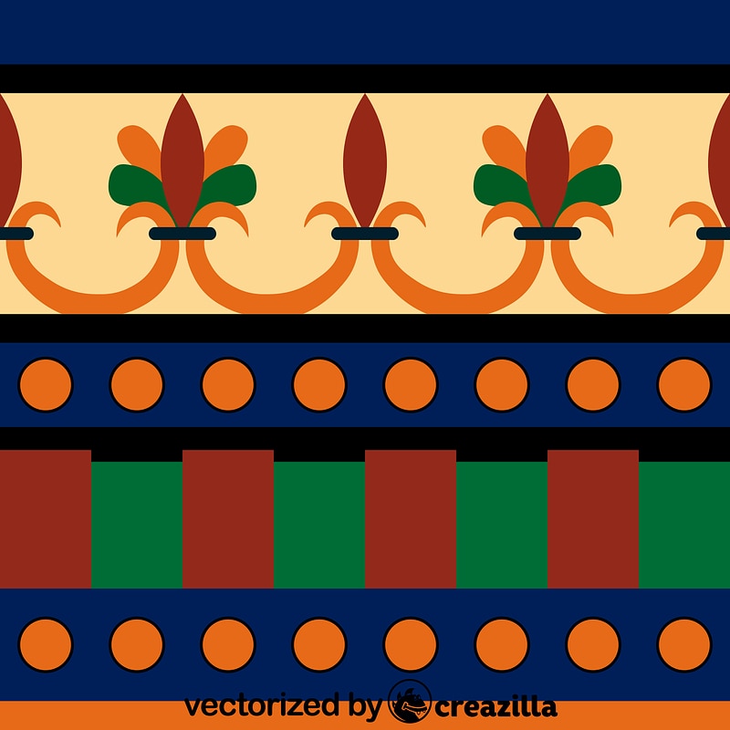 Assyrian pattern vector. Free download. | Creazilla