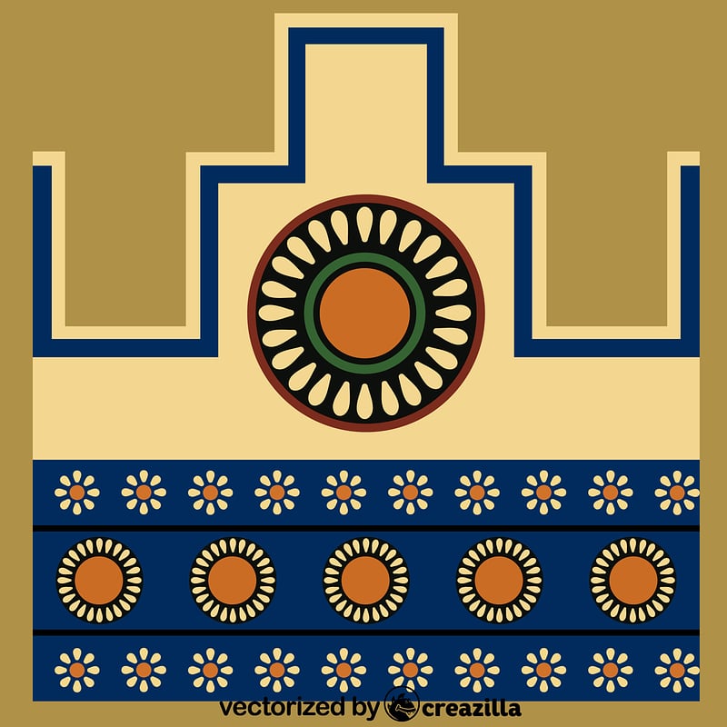 Assyrian pattern vector. Free download. | Creazilla