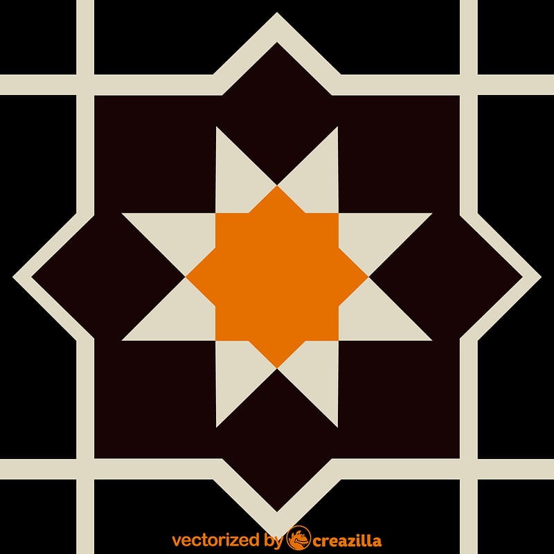 Moresque pattern vector. Free download. | Creazilla
