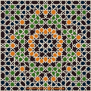 Moresque pattern vector. Free download. | Creazilla