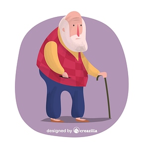 Old Man vector. Free download. | Creazilla