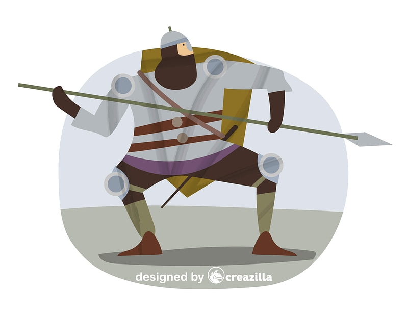 Warrior vector. Free download. | Creazilla