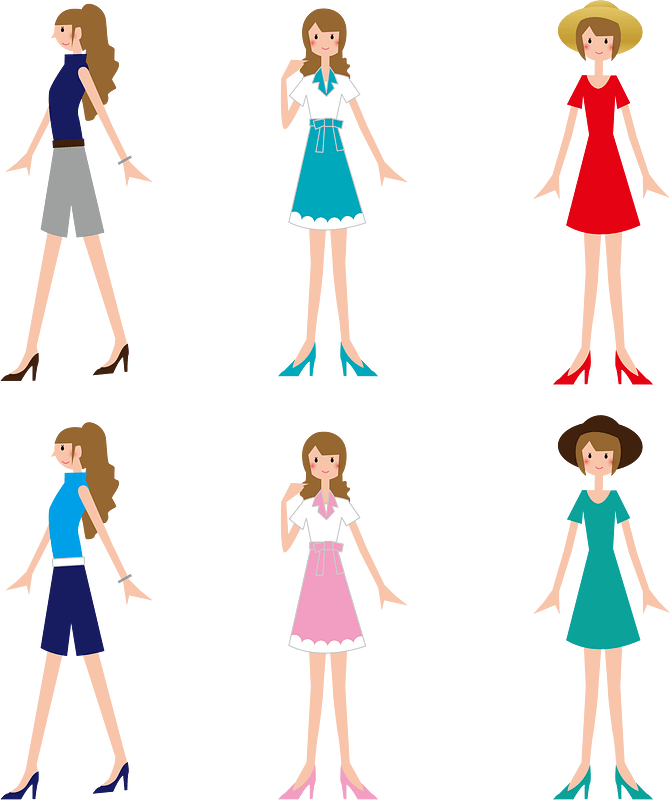 Women Fashion vector. Free download. | Creazilla